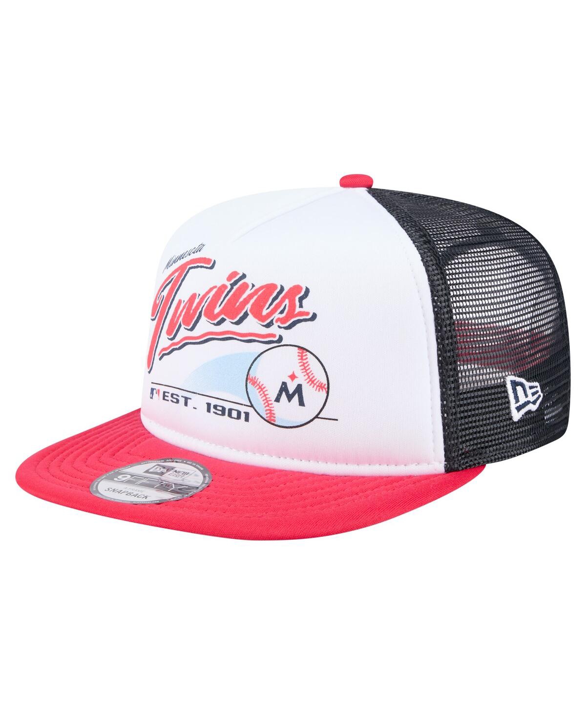 Click here for New Era Mens White/Red Minnesota Twins Retro Scrip... prices