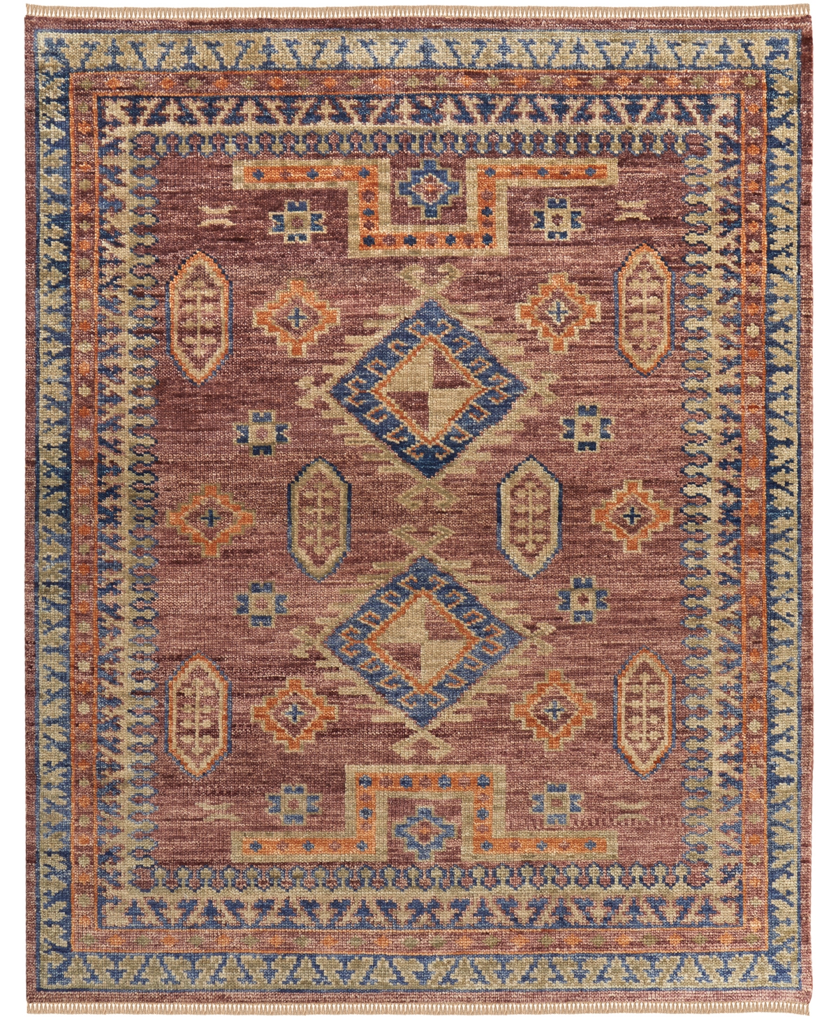 Click here for Feizy Fillmore 6929F 8x10 Area Rug - Red  Green prices