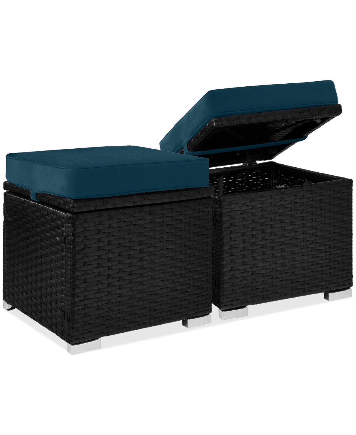 Click here for Best Choice Products Set of 2 Wicker Ottomans  Mul... prices