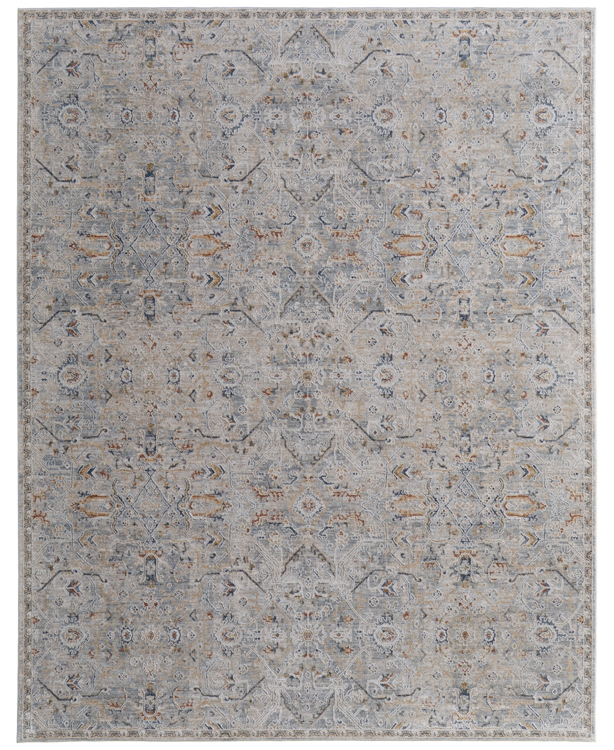 Click here for Feizy Pasha 39M6F 710x103 Area Rug - Ivory  Blue prices