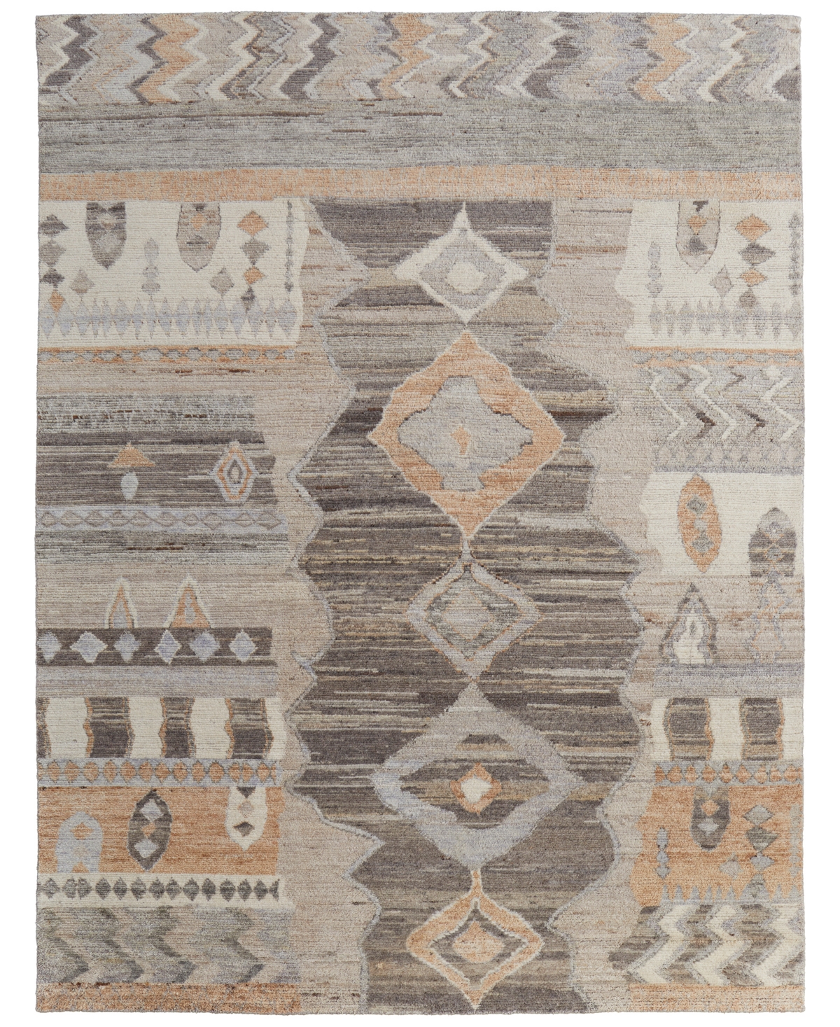 Click here for Feizy Kasbah 69FZF 79x99 Area Rug - Ivory  Gray prices