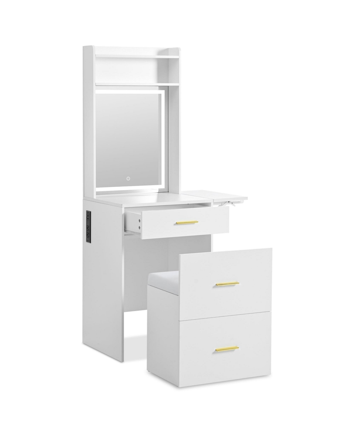 Click here for Mondawe 20" Vanity Desk with Mirror and Light... prices