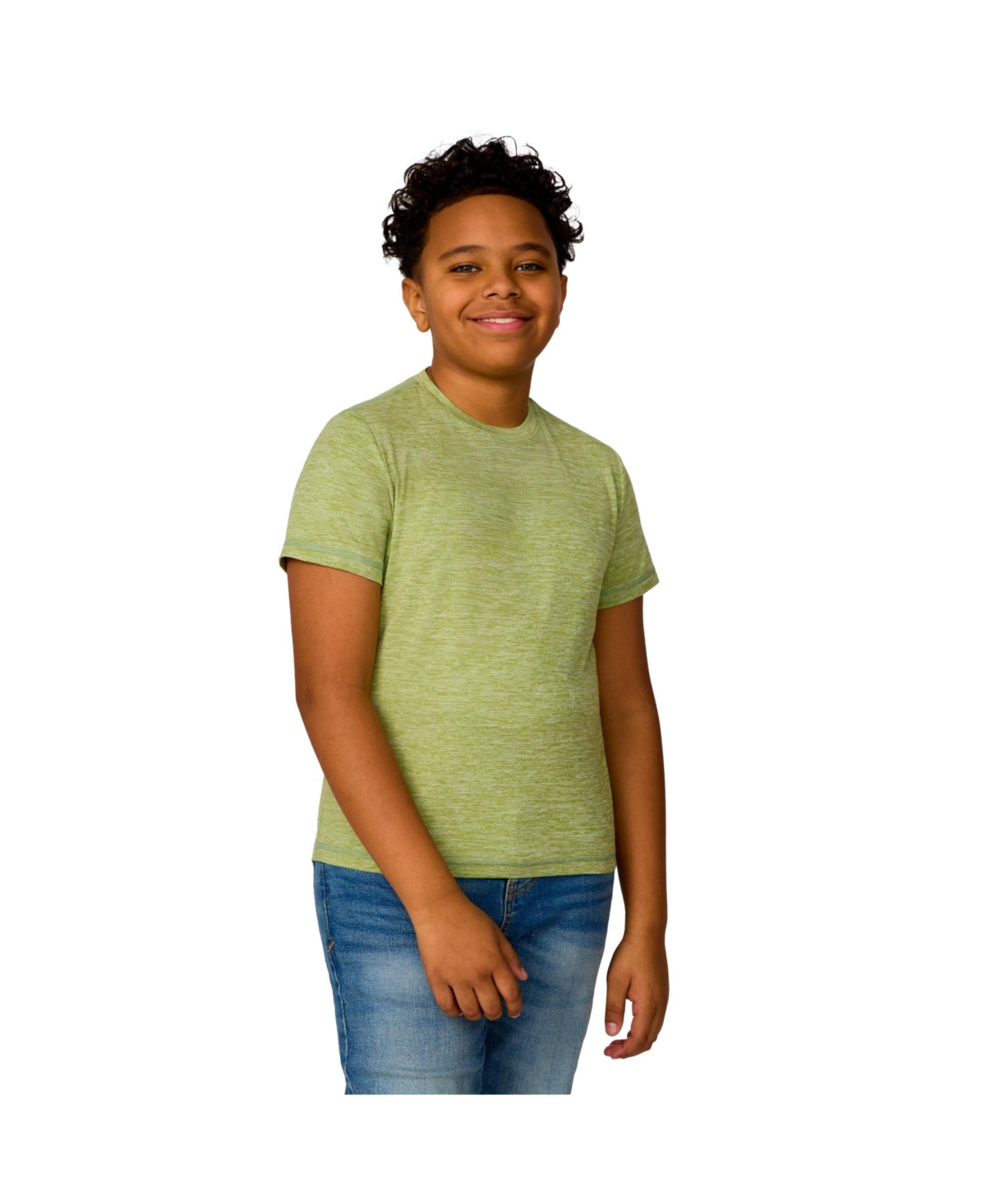 Free Country Boys Microtech Crew Neck Shirt - Pistachio