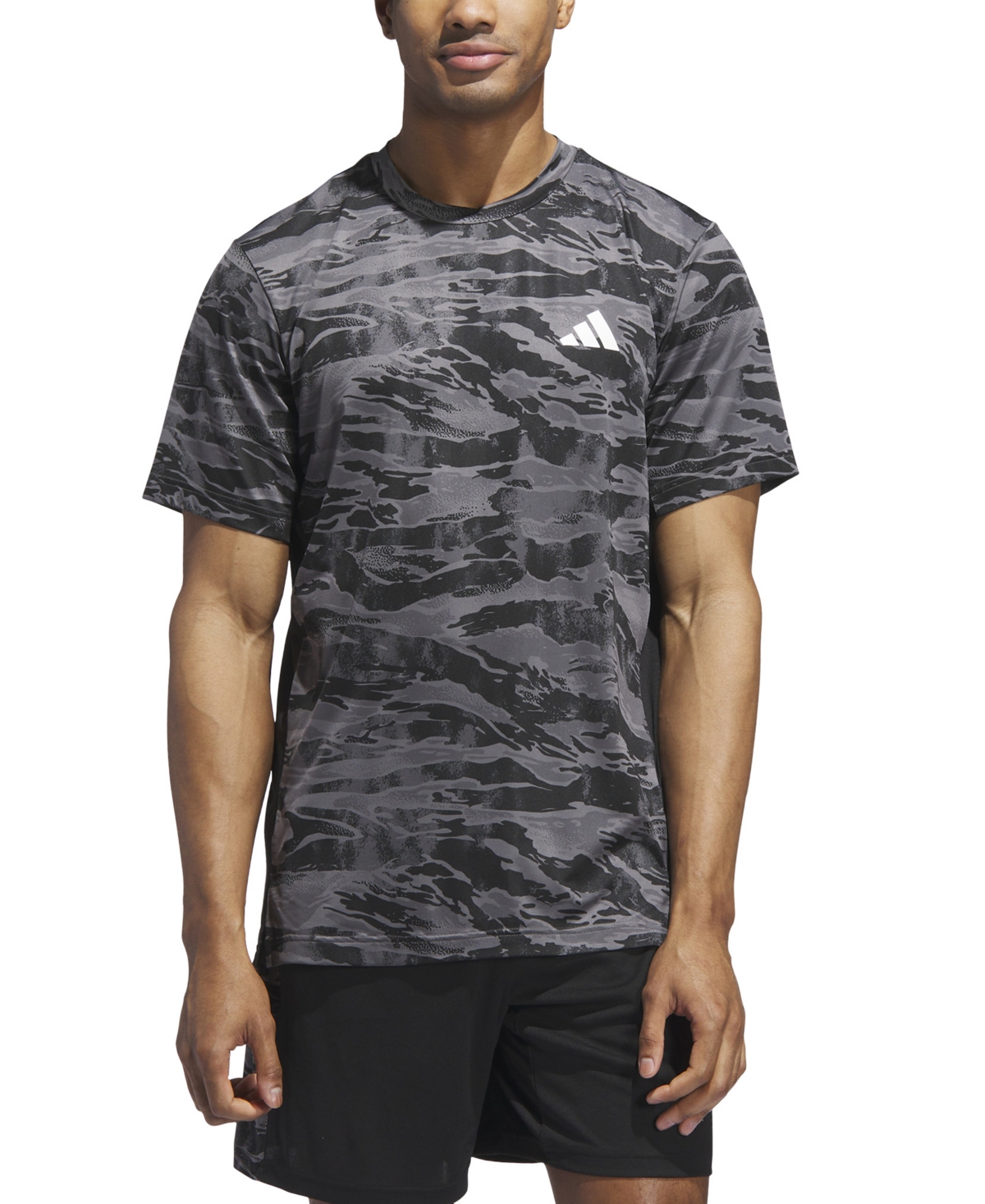 Click here for adidas Mens Logo Camo T-Shirt - Black prices
