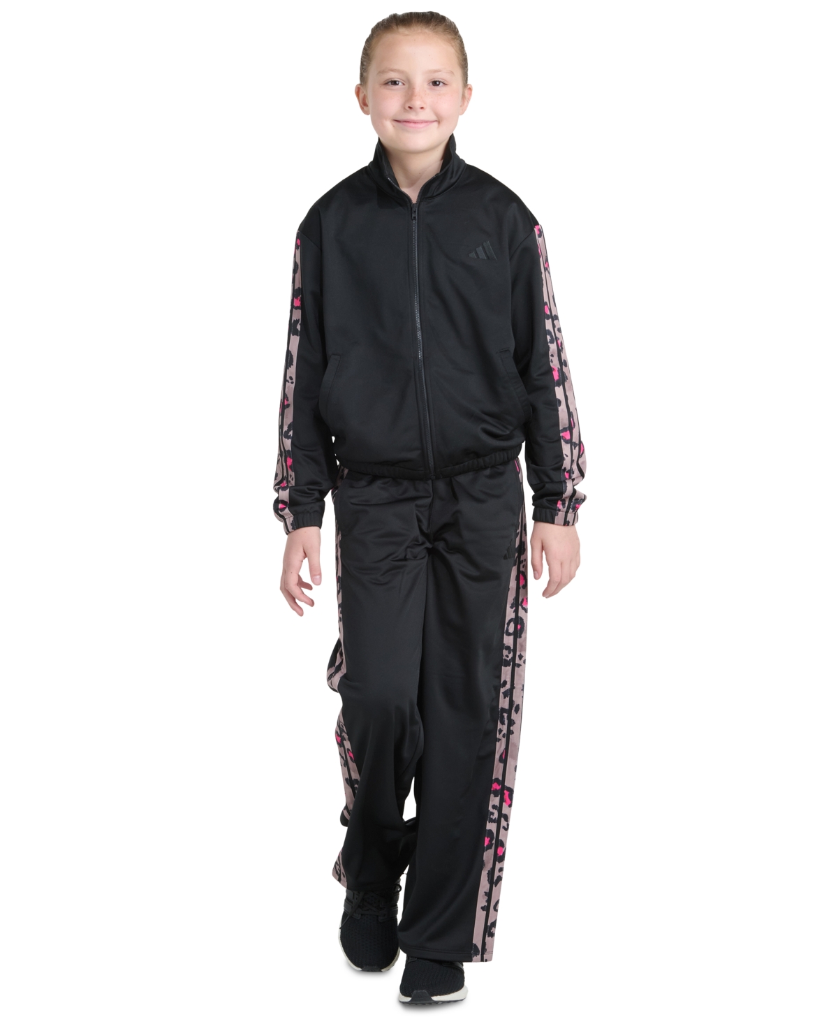 Click here for adidas Big Girls Tricot Long-Sleeve Full-Zip Jacke... prices