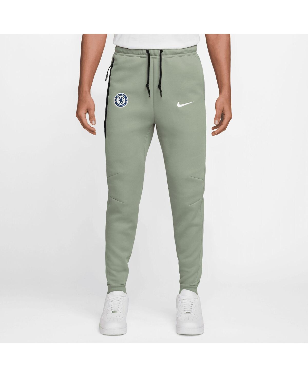 Click here for Nike Mens Green Chelsea Tech Fleece Joggers Pants... prices