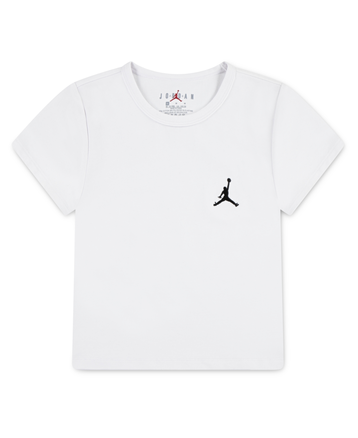 Click here for Jordan Big Girls Brooklyn Essentials T-Shirt - Whi... prices
