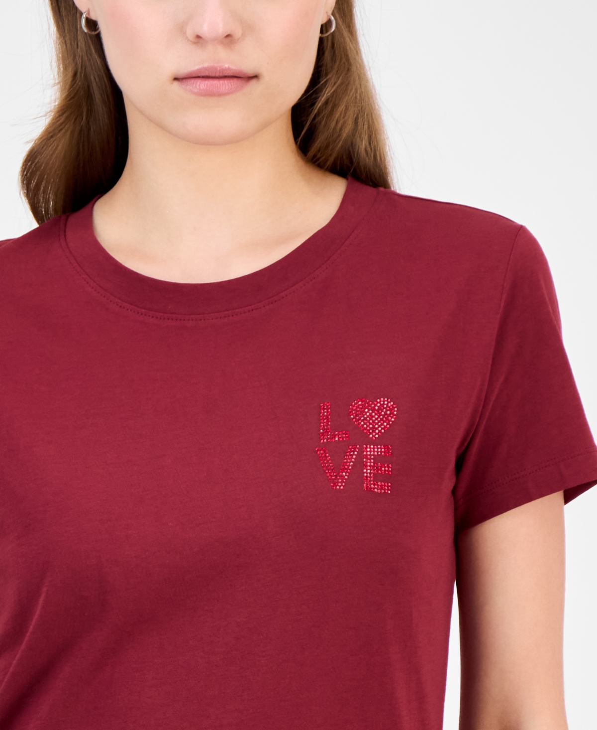 Click here for Boss Orange Womens Love Rhinestone T-Shirt - Dark... prices