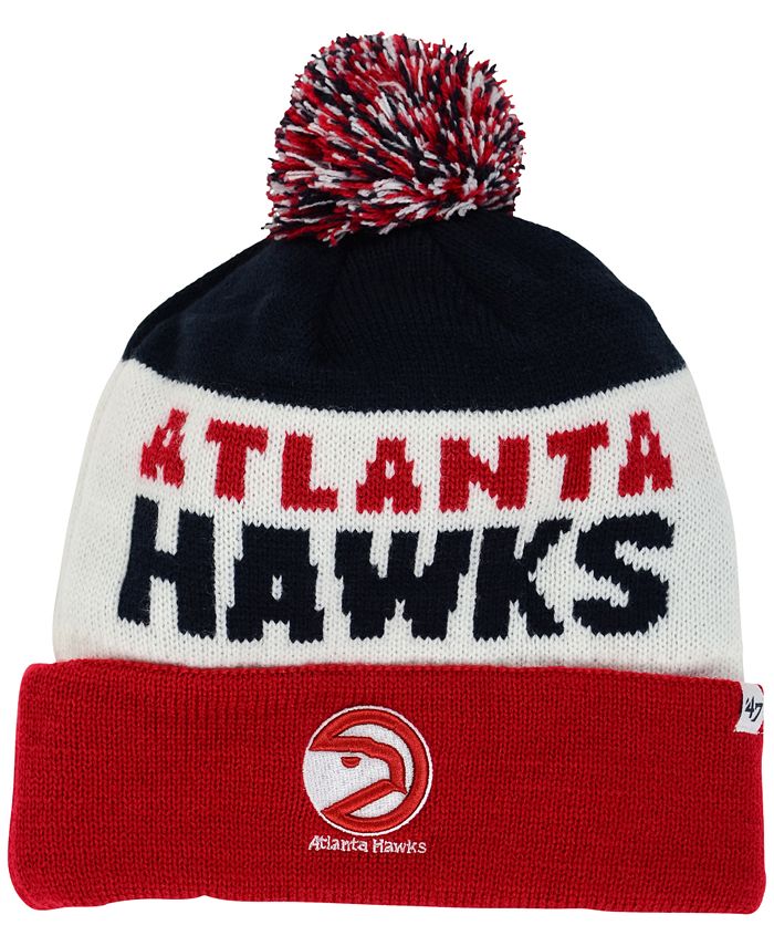 '47 Brand Atlanta Hawks Crossblock Knit Hat - Macy's