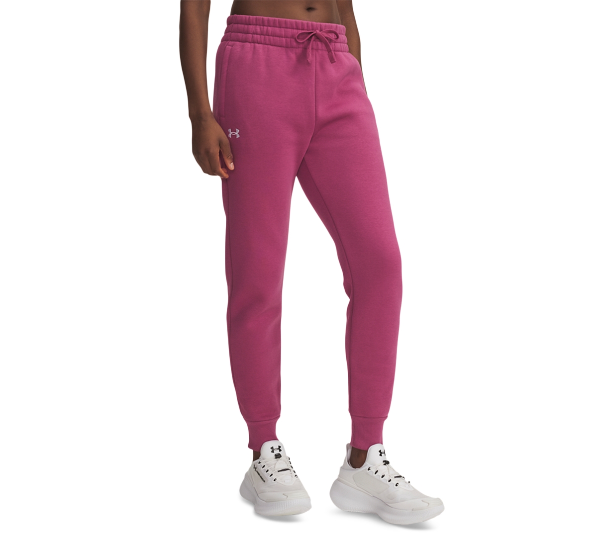 Click here for Under Armour Womens Rival Fleece Joggers - Dark Ma... prices