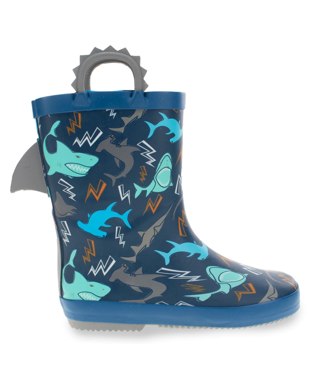 Click here for Western Chief Boys Shark Bolt Rain Boot - Navy prices