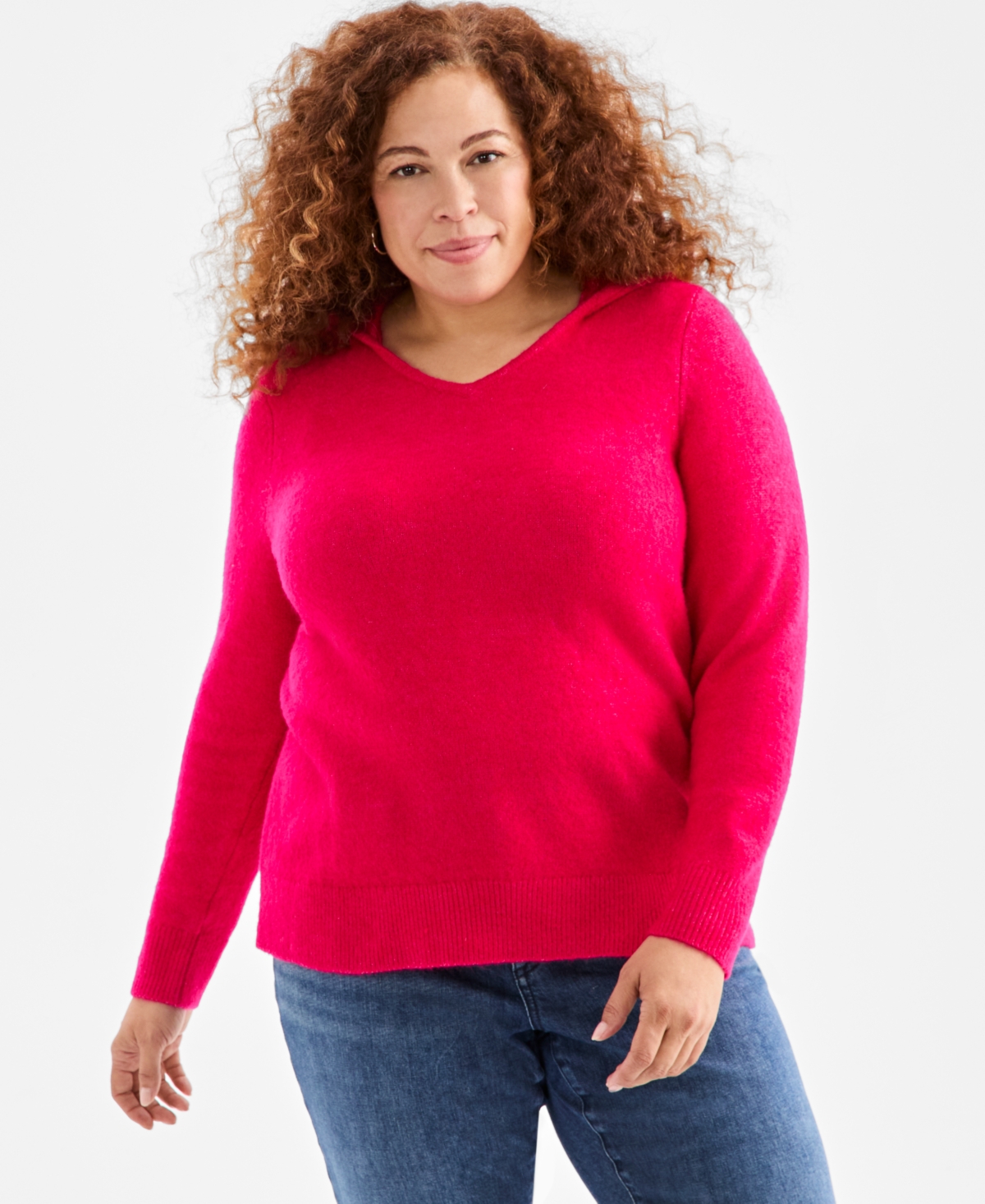 Click here for Style & Co Plus Size Hooded Sweater  Macys Exclusi... prices