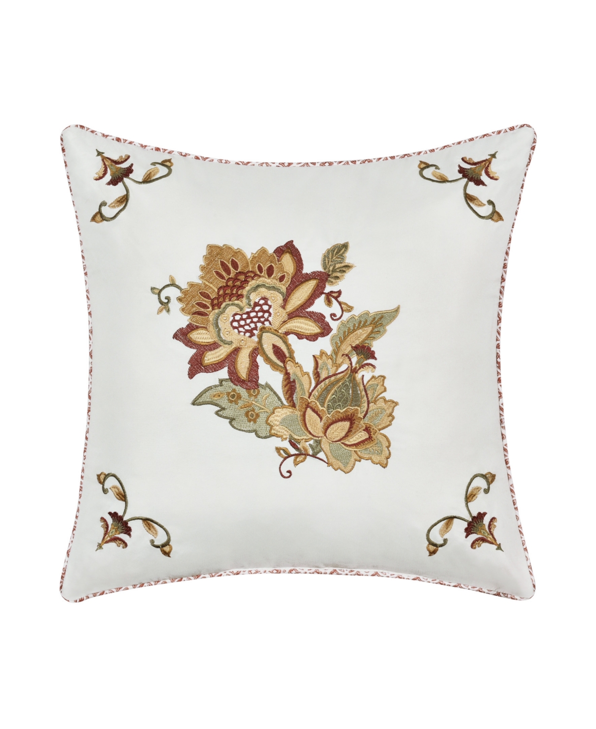 Royal Court Janessa Square Decorative Pillow  16 x 16 - Spice