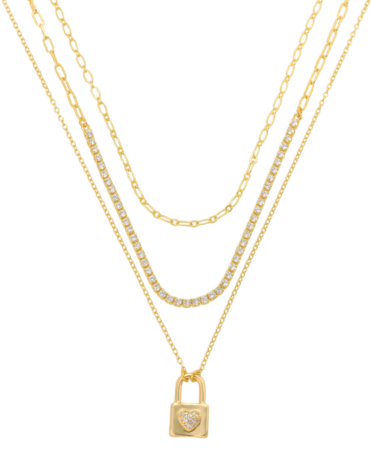 Click here for Unwritten Cubic Zirconia Love Locket Pendant Layer... prices