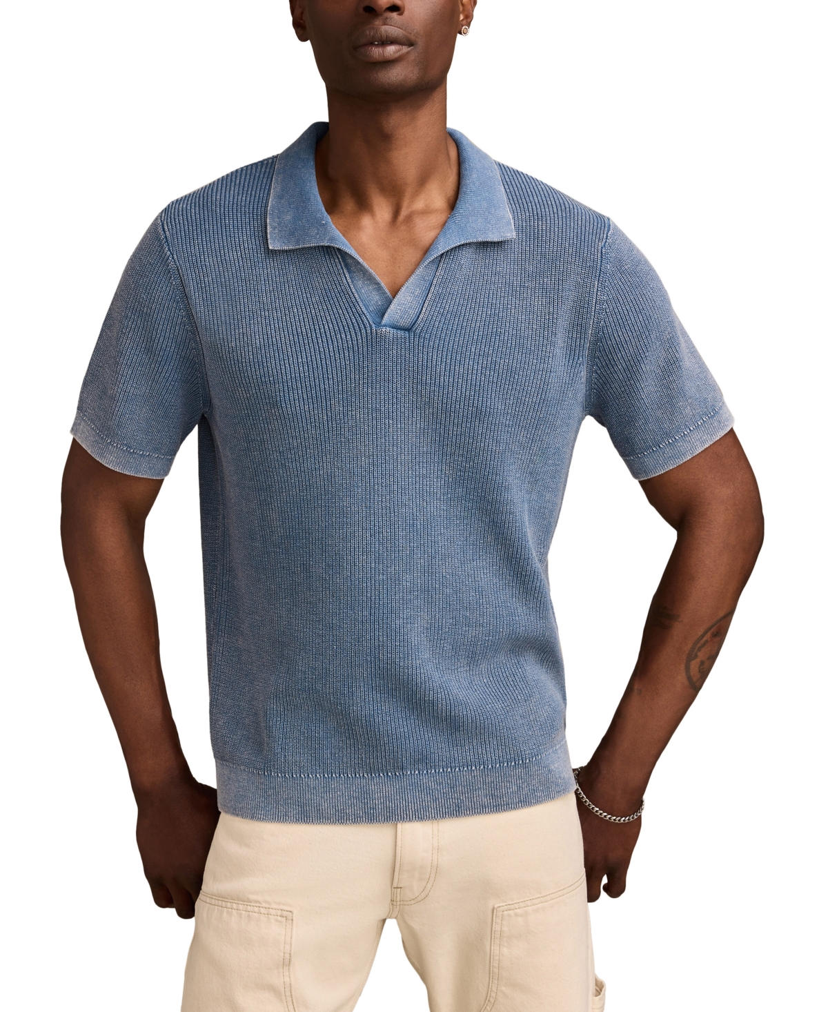 Click here for Lucky Brand Mens Washed Polo Shirt - True Navy prices
