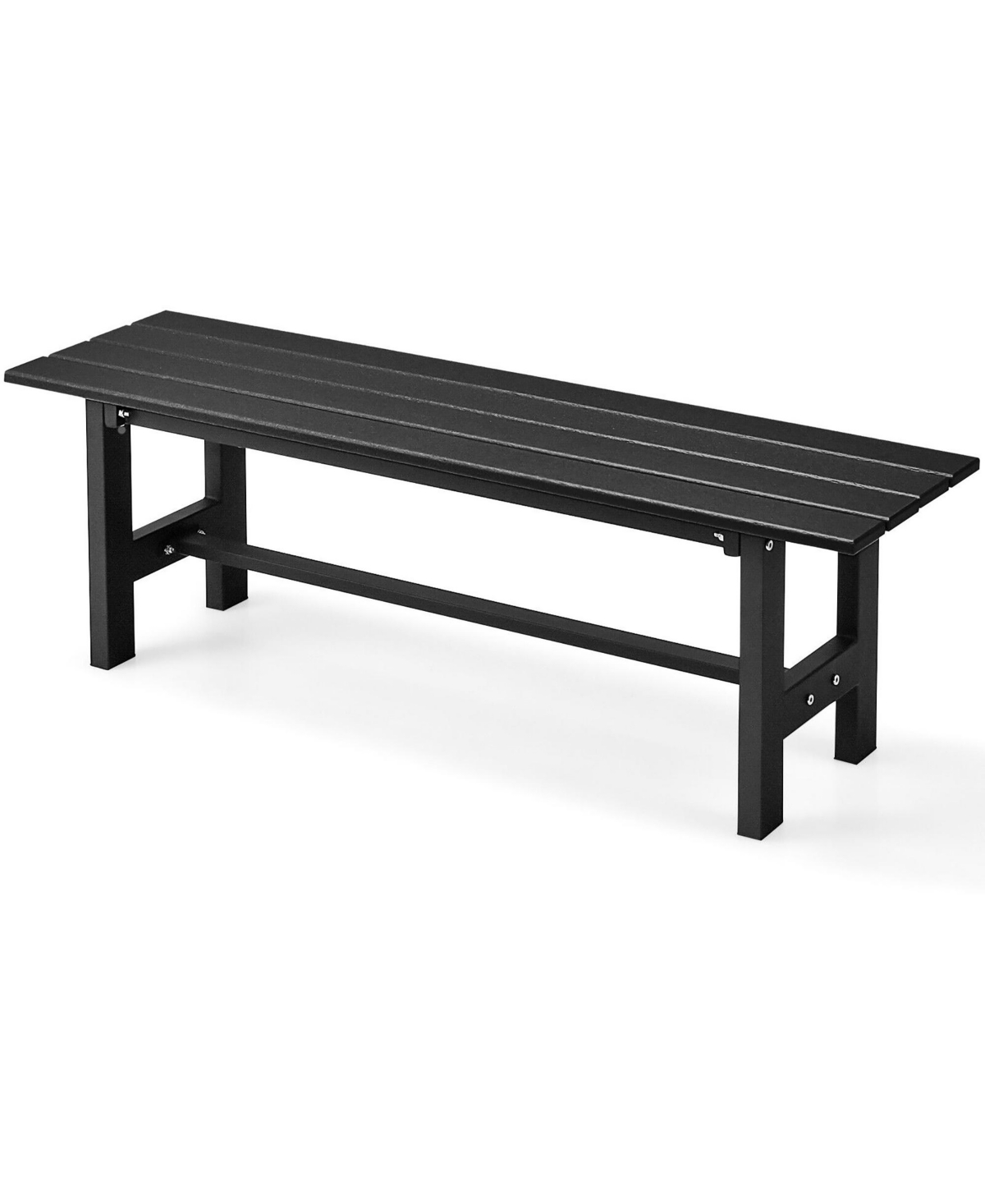 Click here for Gymax Outdoor Hdpe Bench w/ Metal Frame 47 x 14 x... prices