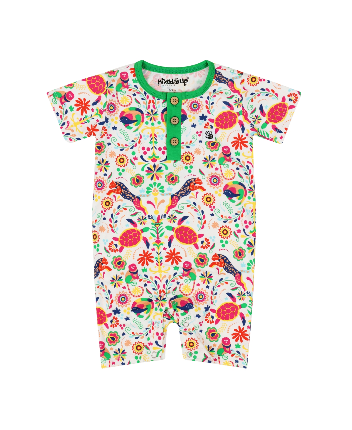 Click here for Mixed Up Clothing Baby Suave Romper - Animal arabe... prices