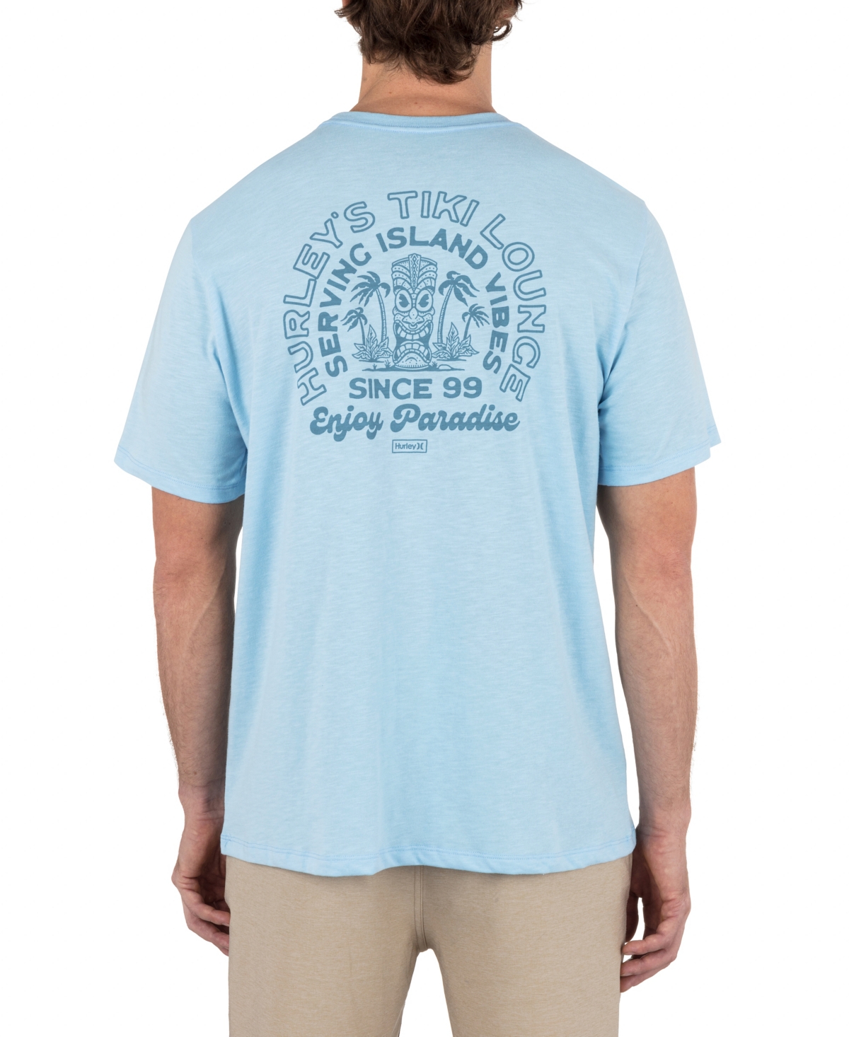 Click here for Hurley Mens Tiki Slub Short Sleeve T-Shirt - Blue... prices