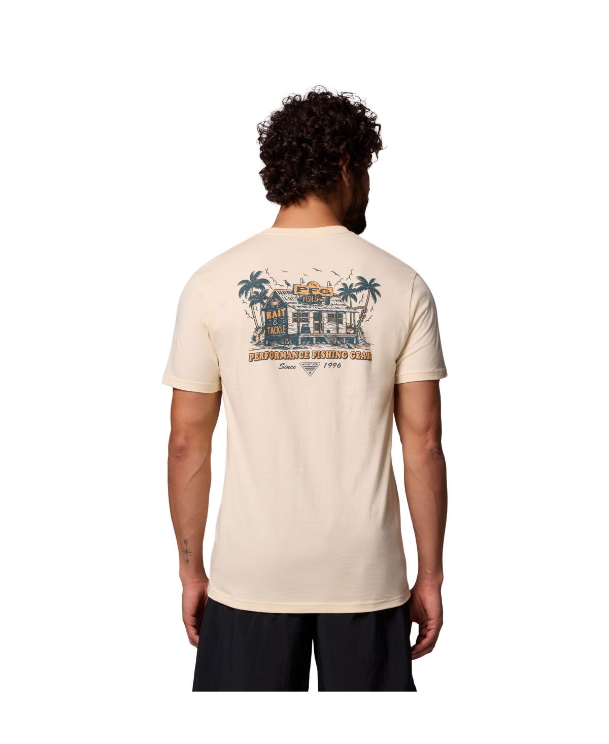 Click here for Columbia Mens Fish Shack Graphic T-Shirt - Chalk prices