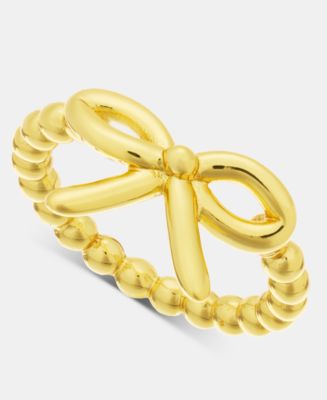 On 34th Bow Beaded Ring, Macy's Exclusive - Macy's