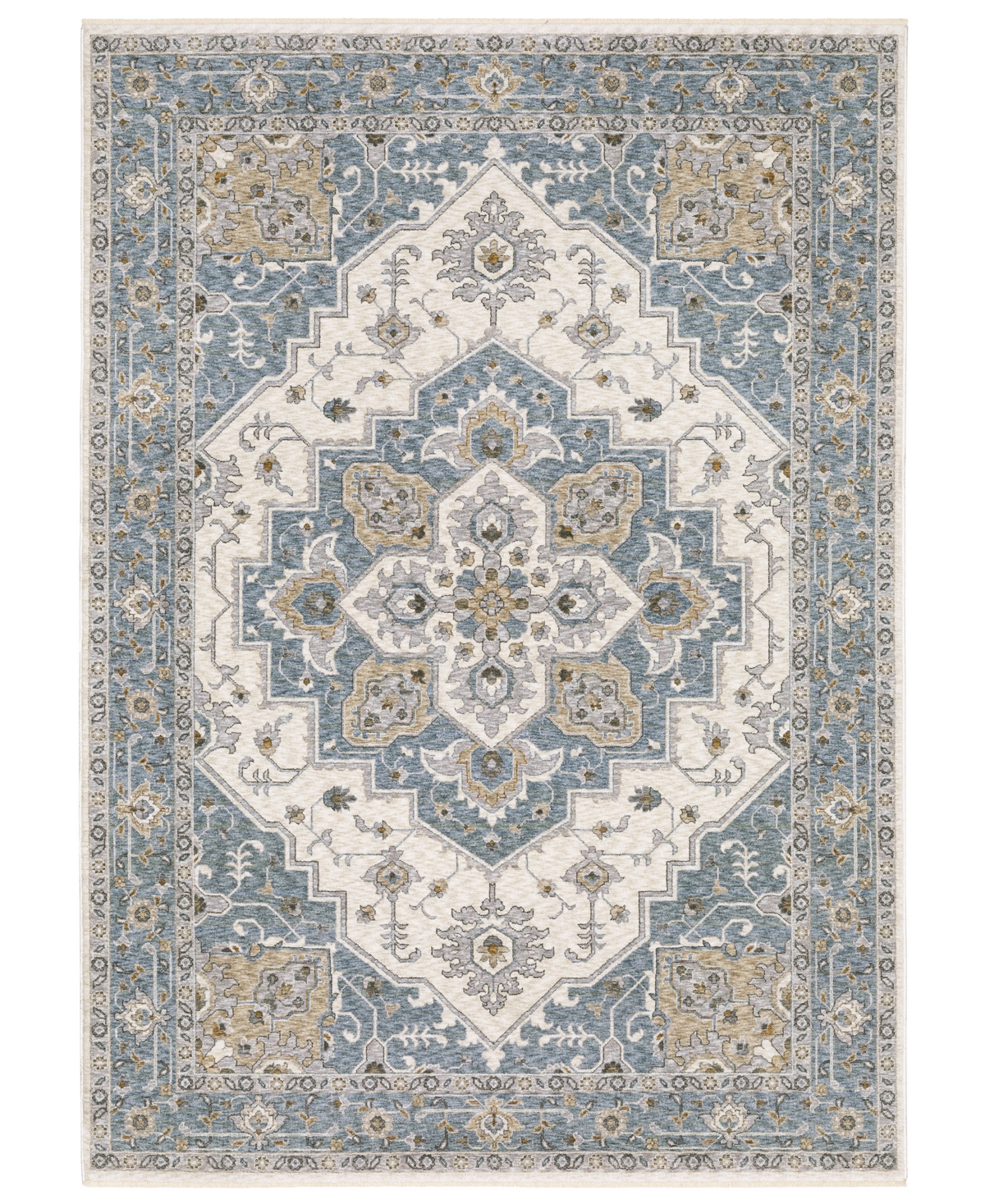 Click here for Oriental Weavers Maharaja 51F 2x3 Area Rug - Blue prices