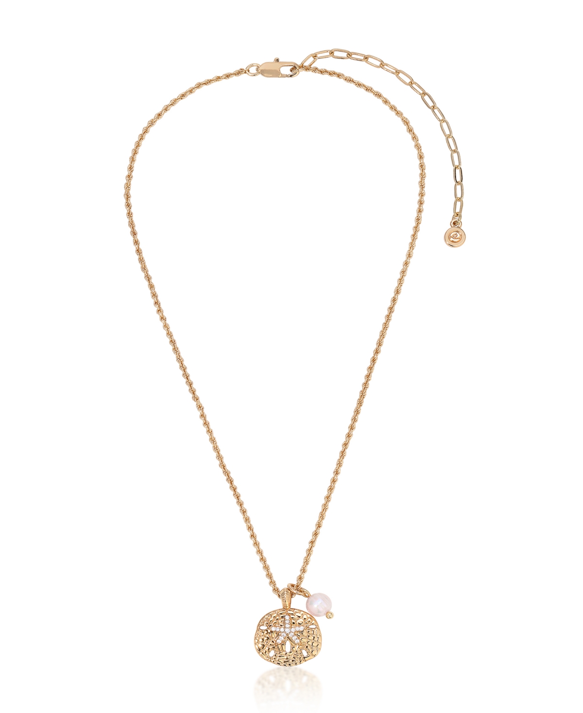 Click here for Ettika Sand Dollar Pendant Charm Necklace - Gold prices