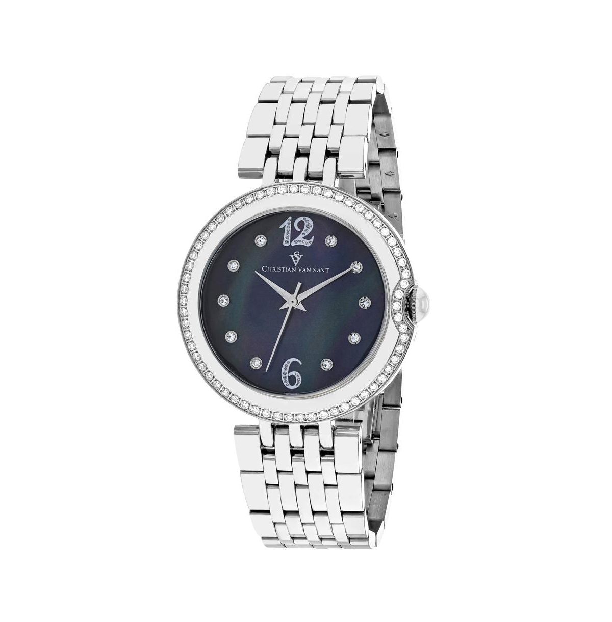 Click here for Christian Van Sant Womens Jasmine Black Mop Dial W... prices