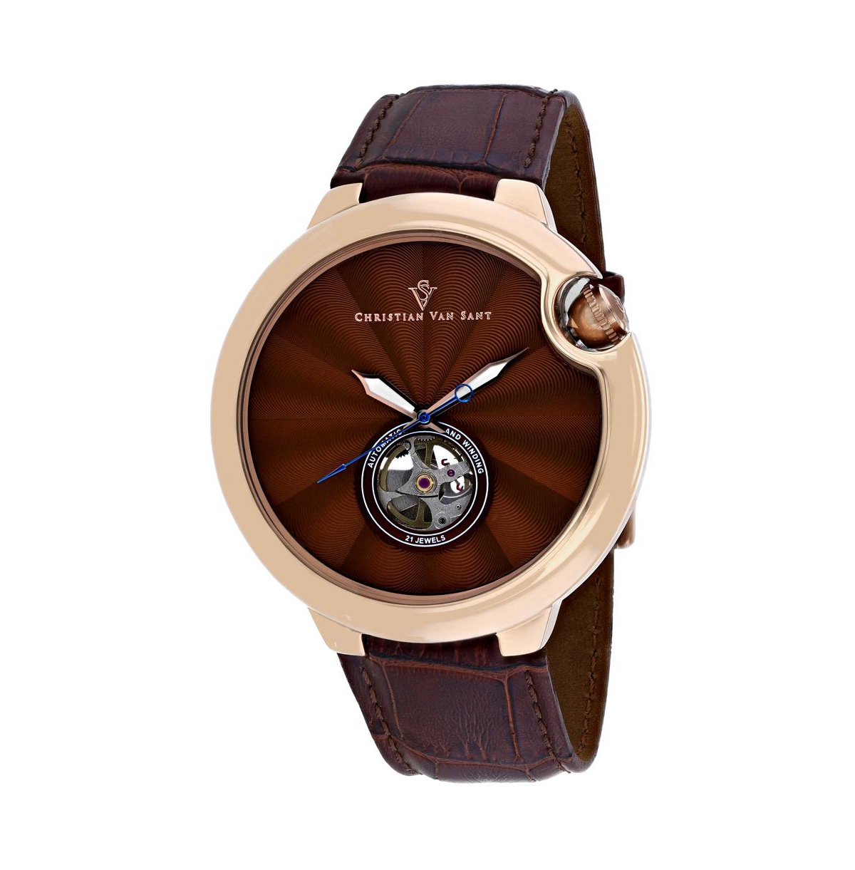 Click here for Christian Van Sant Mens Cyclone Automatic Brown Di... prices