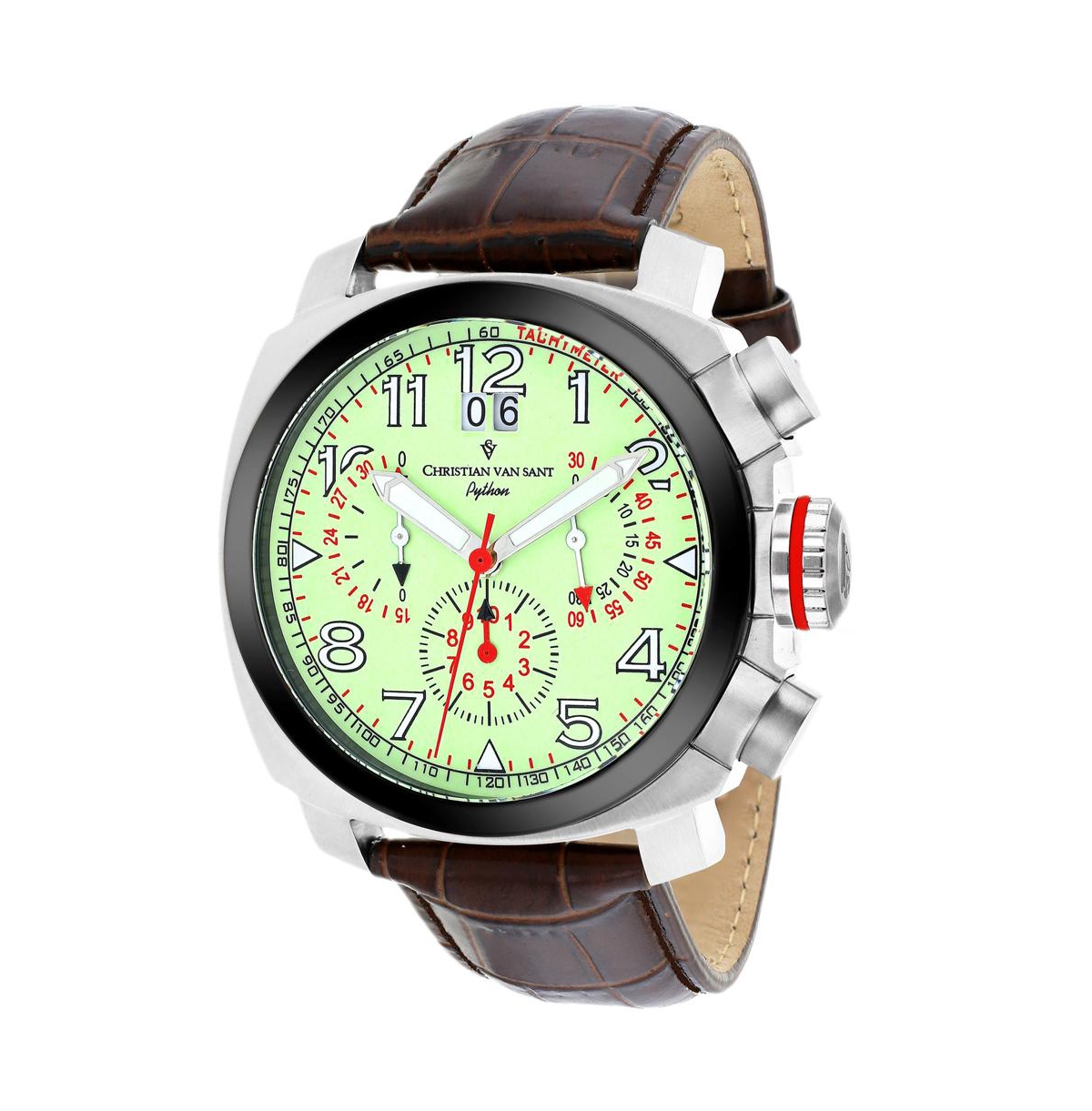 Click here for Christian Van Sant Mens Grand Python Luminous Dial... prices