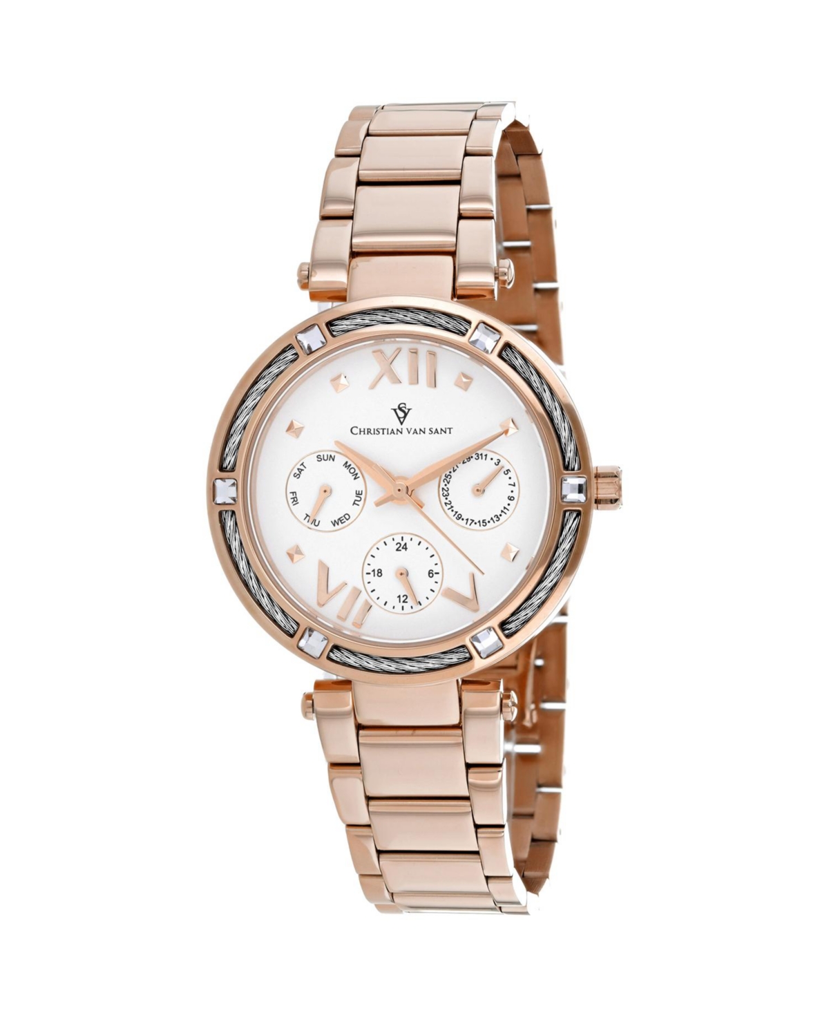 Click here for Christian Van Sant Womens Sienna White Dial Watch... prices