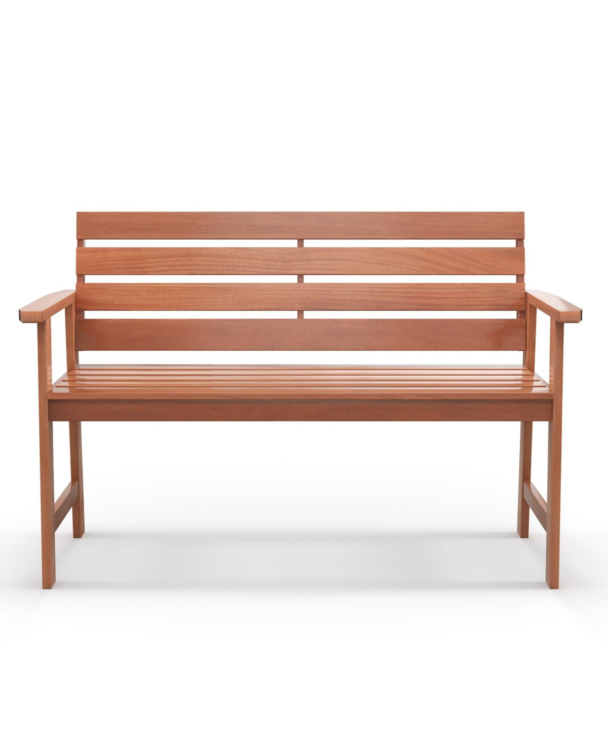 Click here for Gymax Solid Wood Bench Wood 2-Seat Chair w/ Slatte... prices