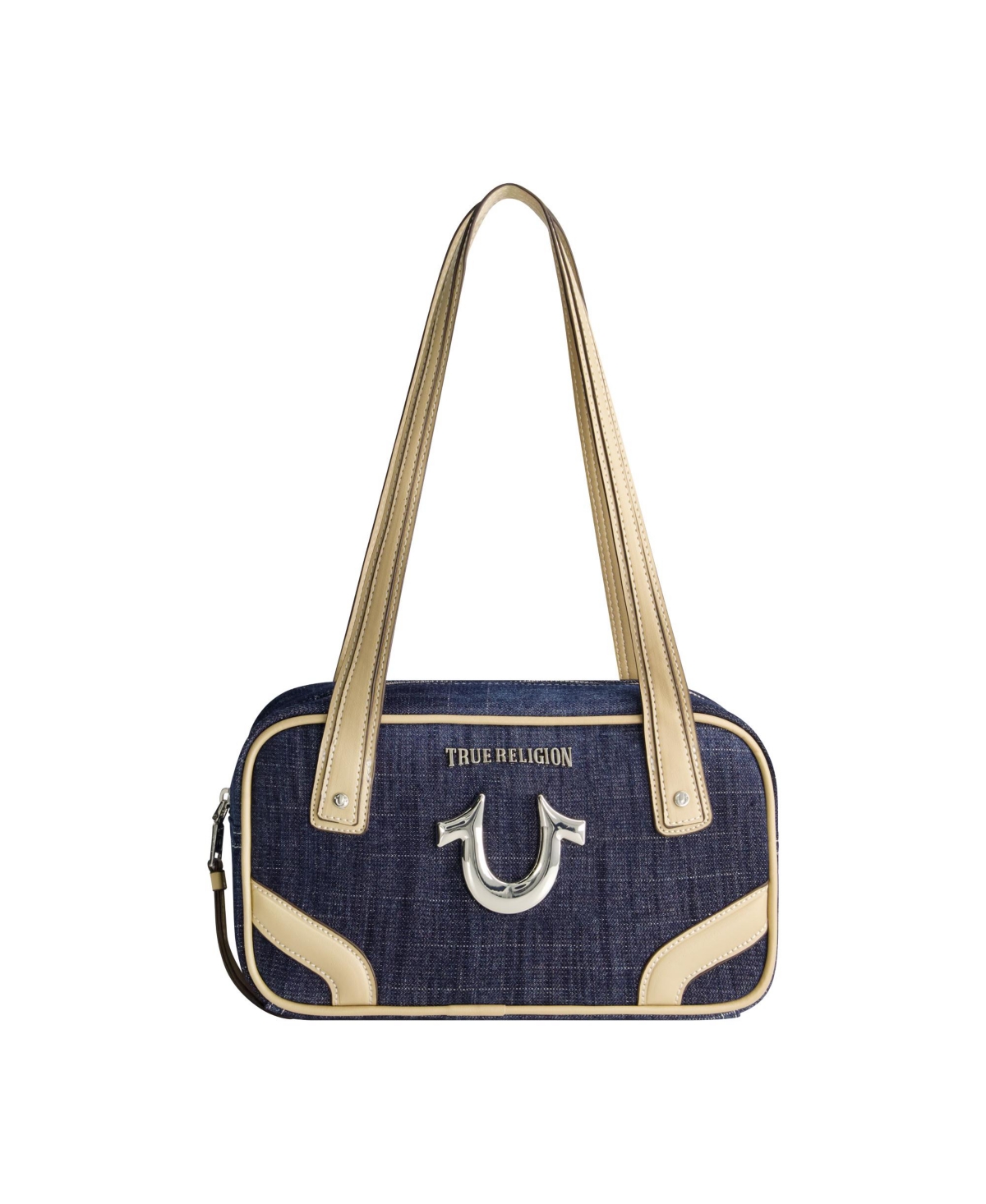 Click here for True Religion Small Denim Bowling Satchel - Dark d... prices