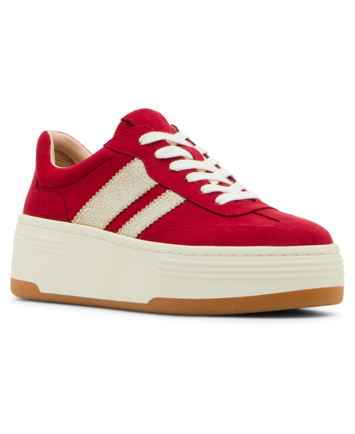 Click here for Madden Girl Livvyy Platform Lace-Up Sneakers - Red... prices
