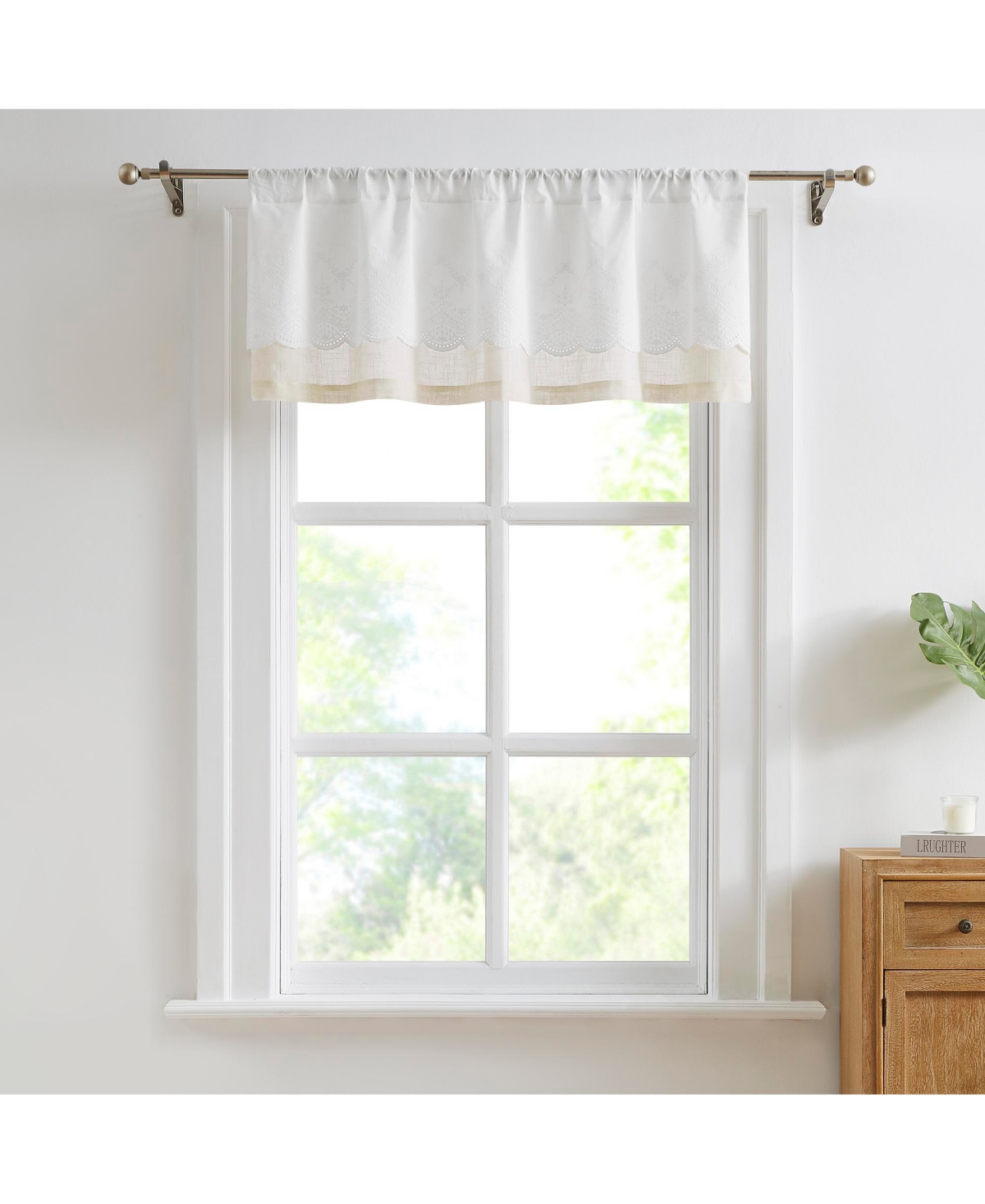 Click here for Brigitte Embroidery Eyelet Scalloped Edge Valance... prices