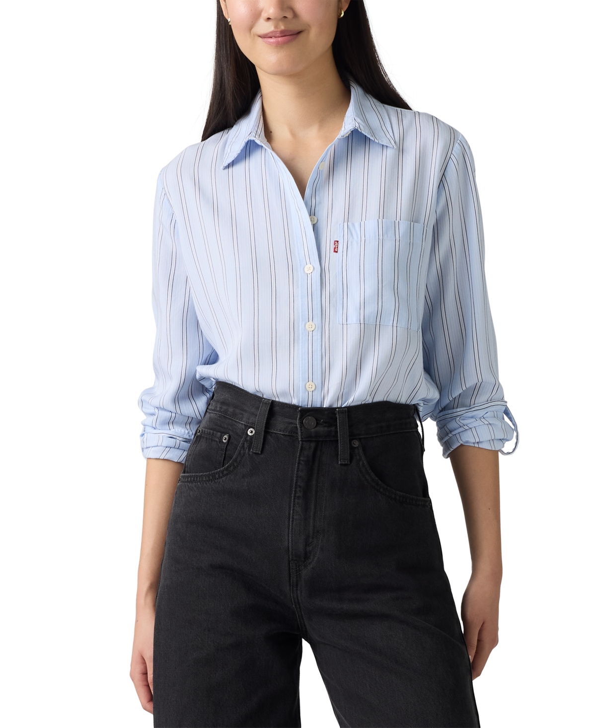 Click here for Levis Womens Darlene Collared Button-Front Shirt -... prices