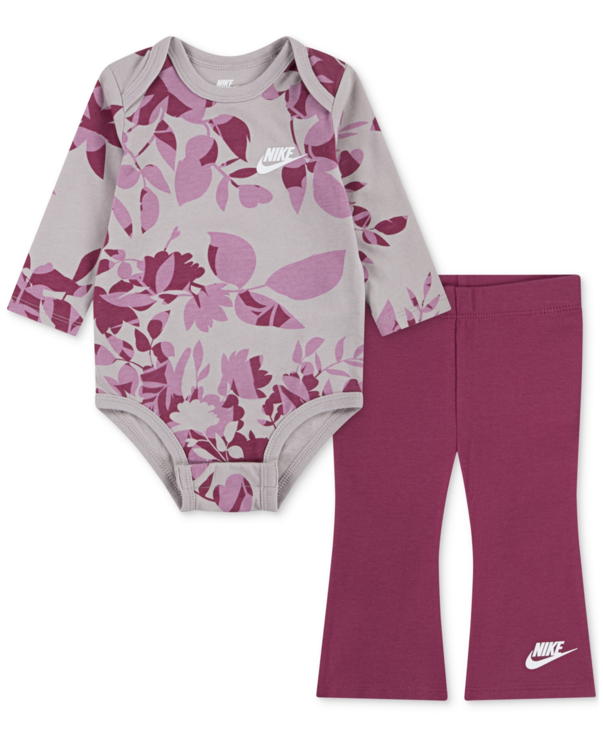 Click here for Nike Baby Girls Printed Bodysuit & Flare Leggings... prices