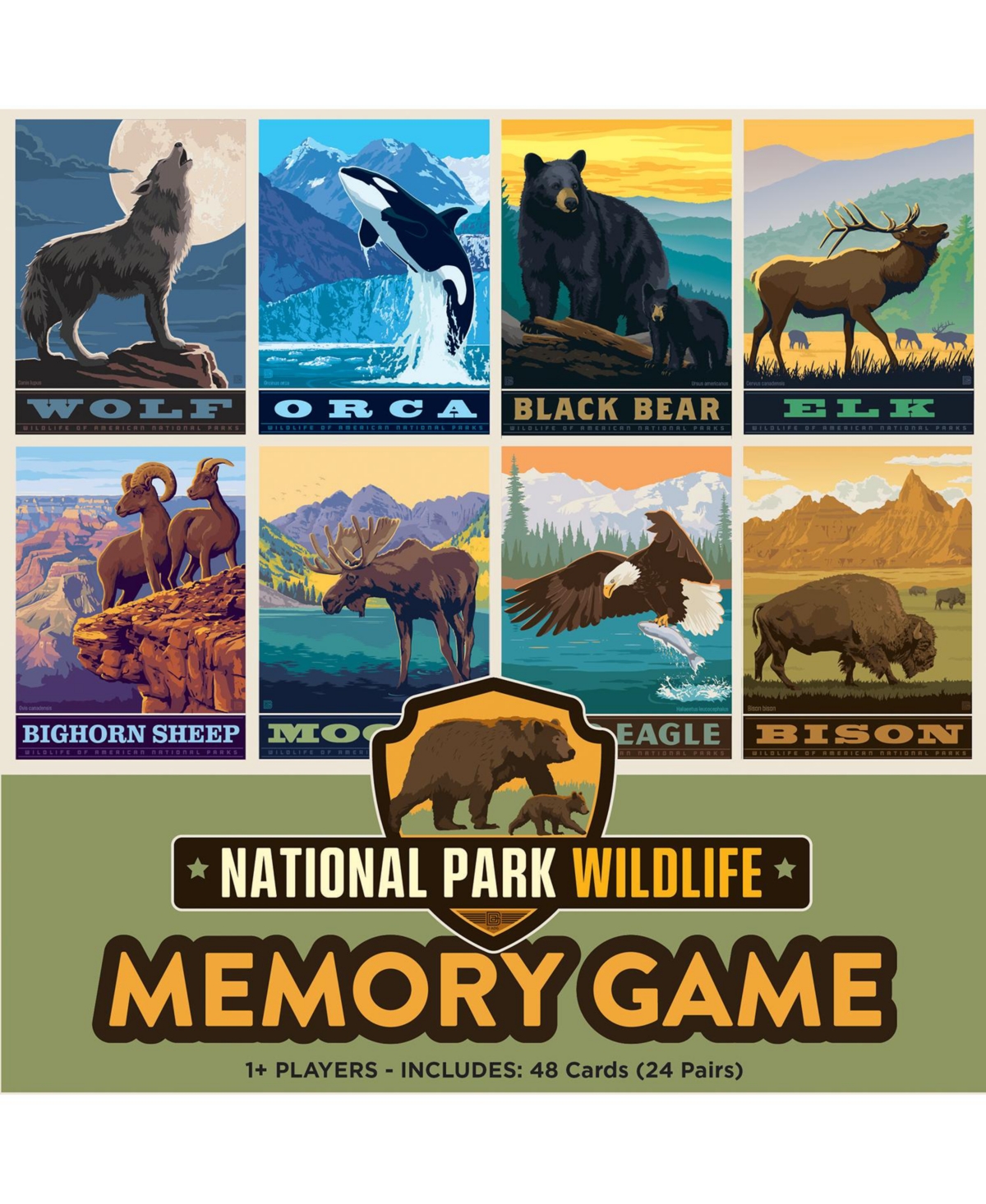 Click here for Masterpieces National Parks Wildlife Memory Game prices