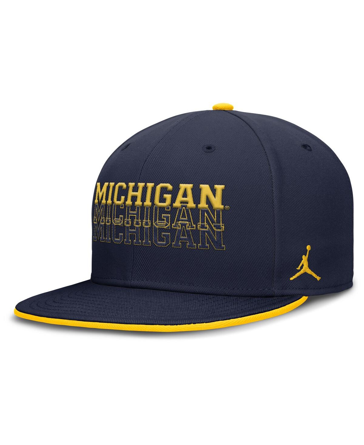 Click here for Jordan Mens Navy Michigan Wolverines True Primetim... prices
