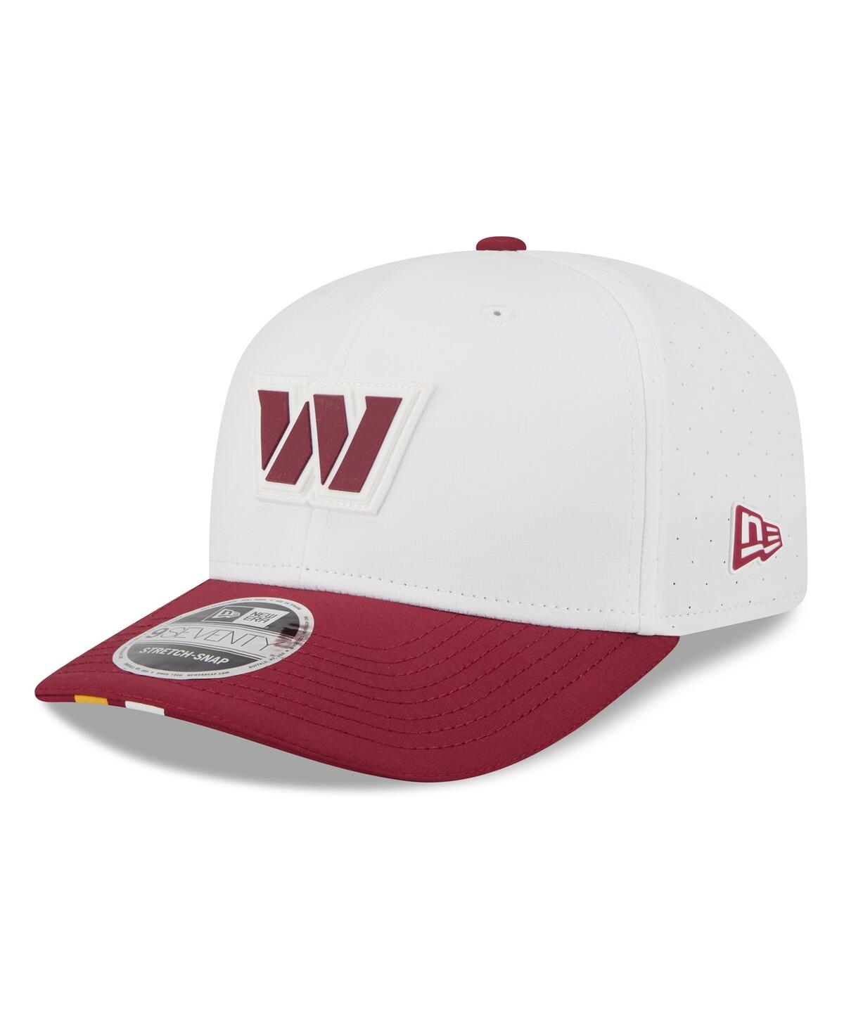 Click here for New Era Mens White/Burgundy Washington Commanders... prices