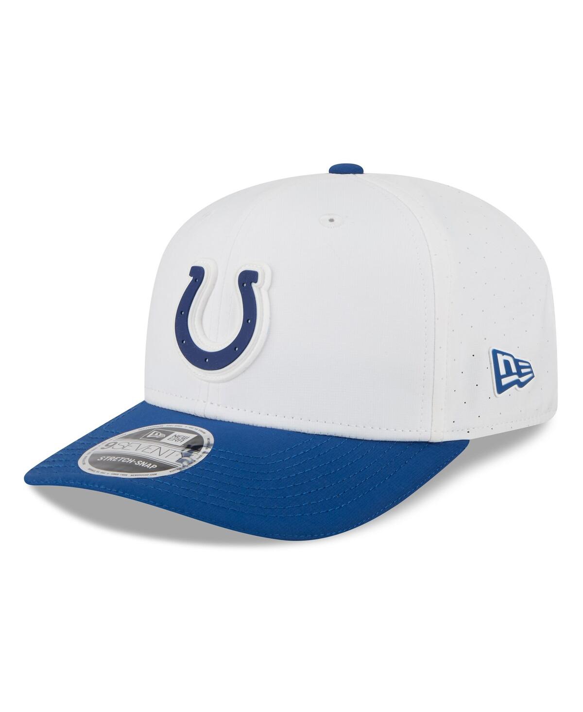 Click here for New Era Mens White/Royal Indianapolis Colts 2025 N... prices