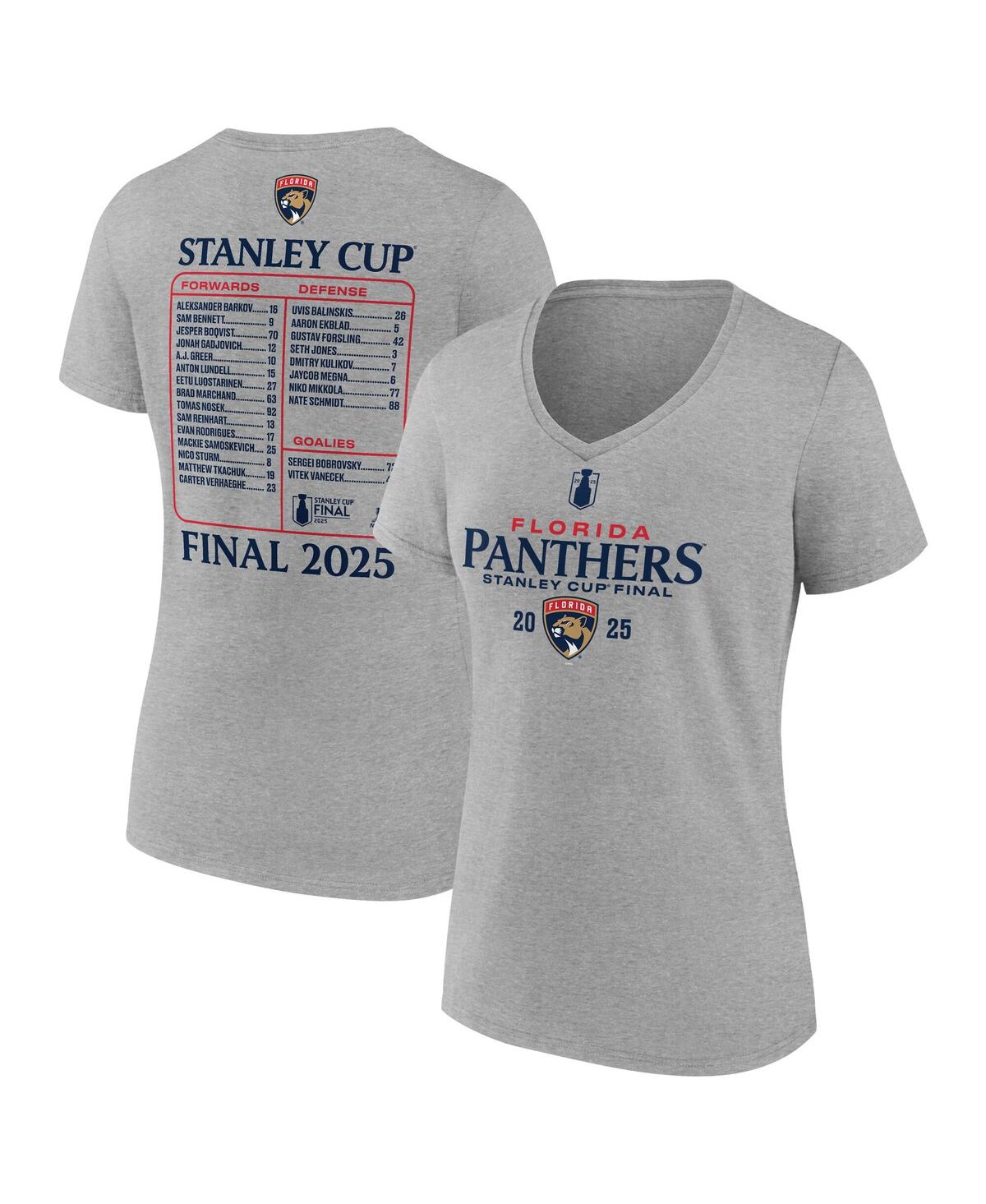 Click here for Fanatics Womens Heather Gray Florida Panthers 2025... prices