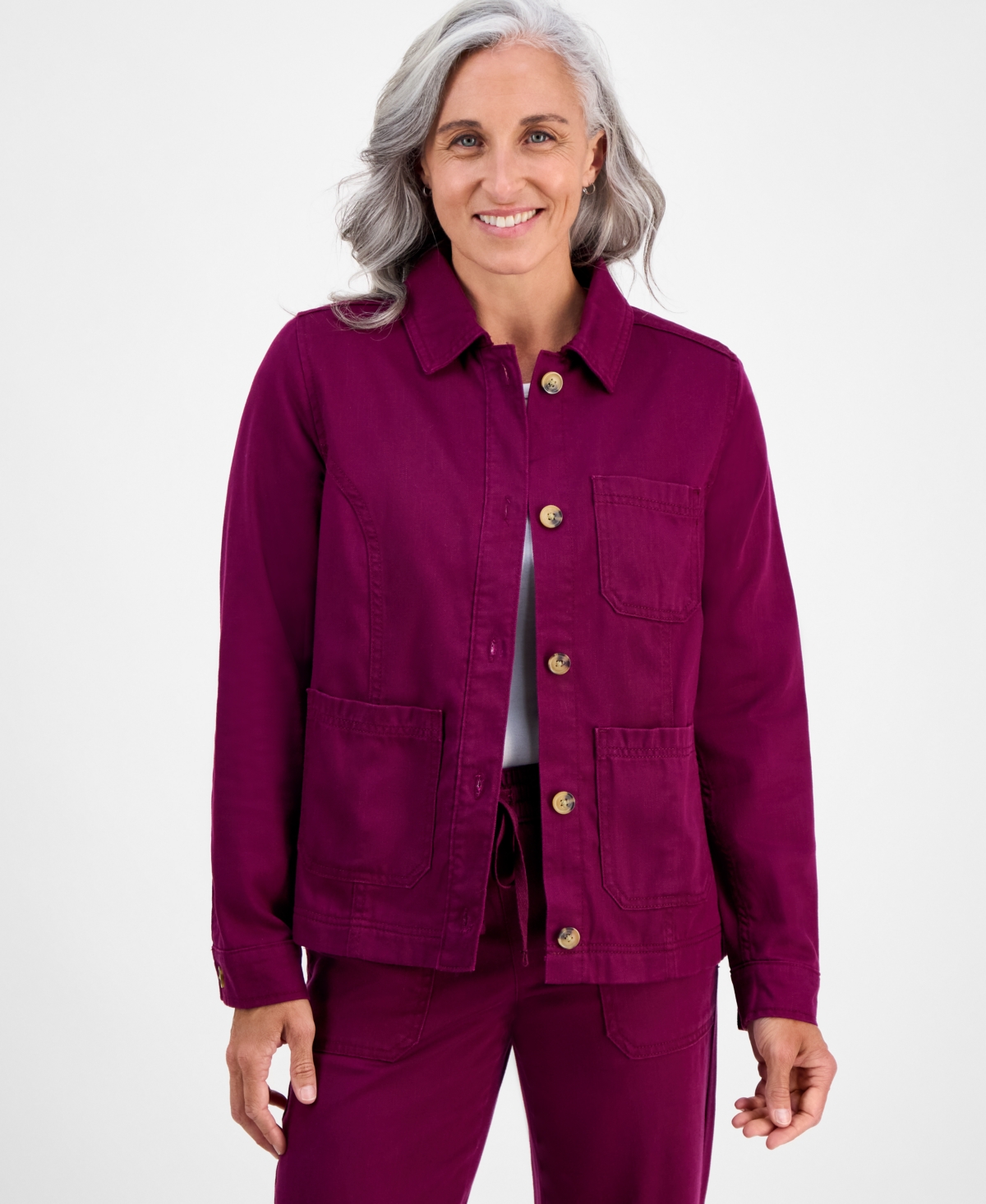 Click here for Style & Co Petite Twill Jacket  Macys Exclusive -... prices