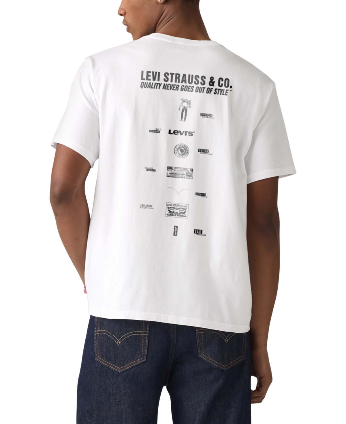 Click here for Levis Mens Relaxed-Fit Logo Graphic T-Shirts - Whi... prices
