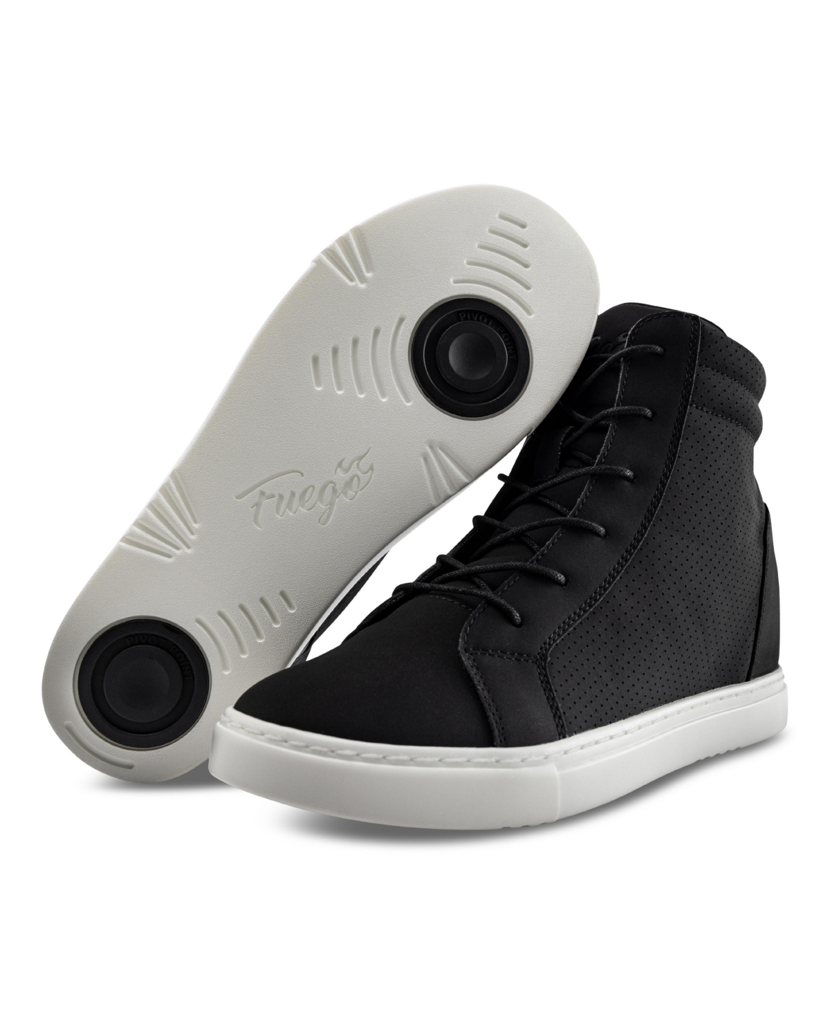 Click here for Fuego Kids Black Wedge Sneaker - Black prices