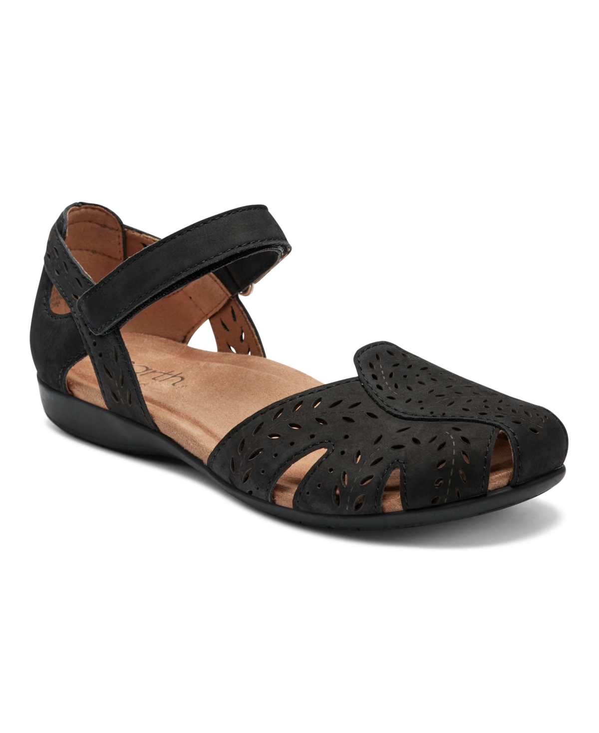 Click here for Earth Womens Braly Two-Piece Ankle Strap Flats - B... prices