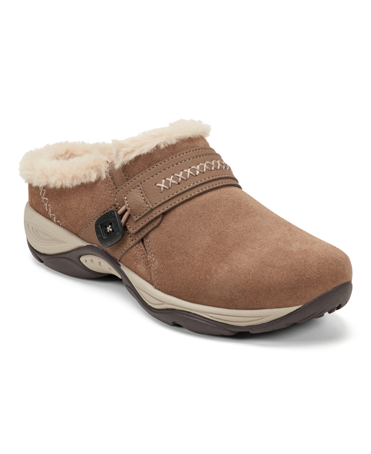 Click here for Easy Spirit Womens Elinn Cozy Slip-On Mules - Ligh... prices