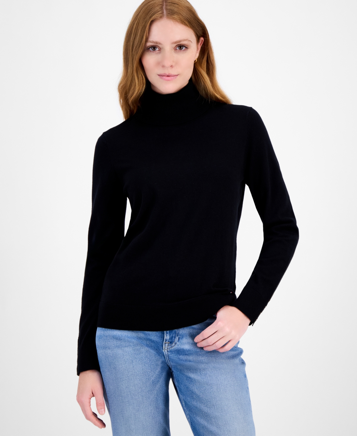Click here for Tommy Hilfiger Womens Cotton Turtleneck Sweater -... prices