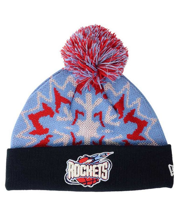 New Era Houston Rockets Glowflake Knit Hat - Macy's