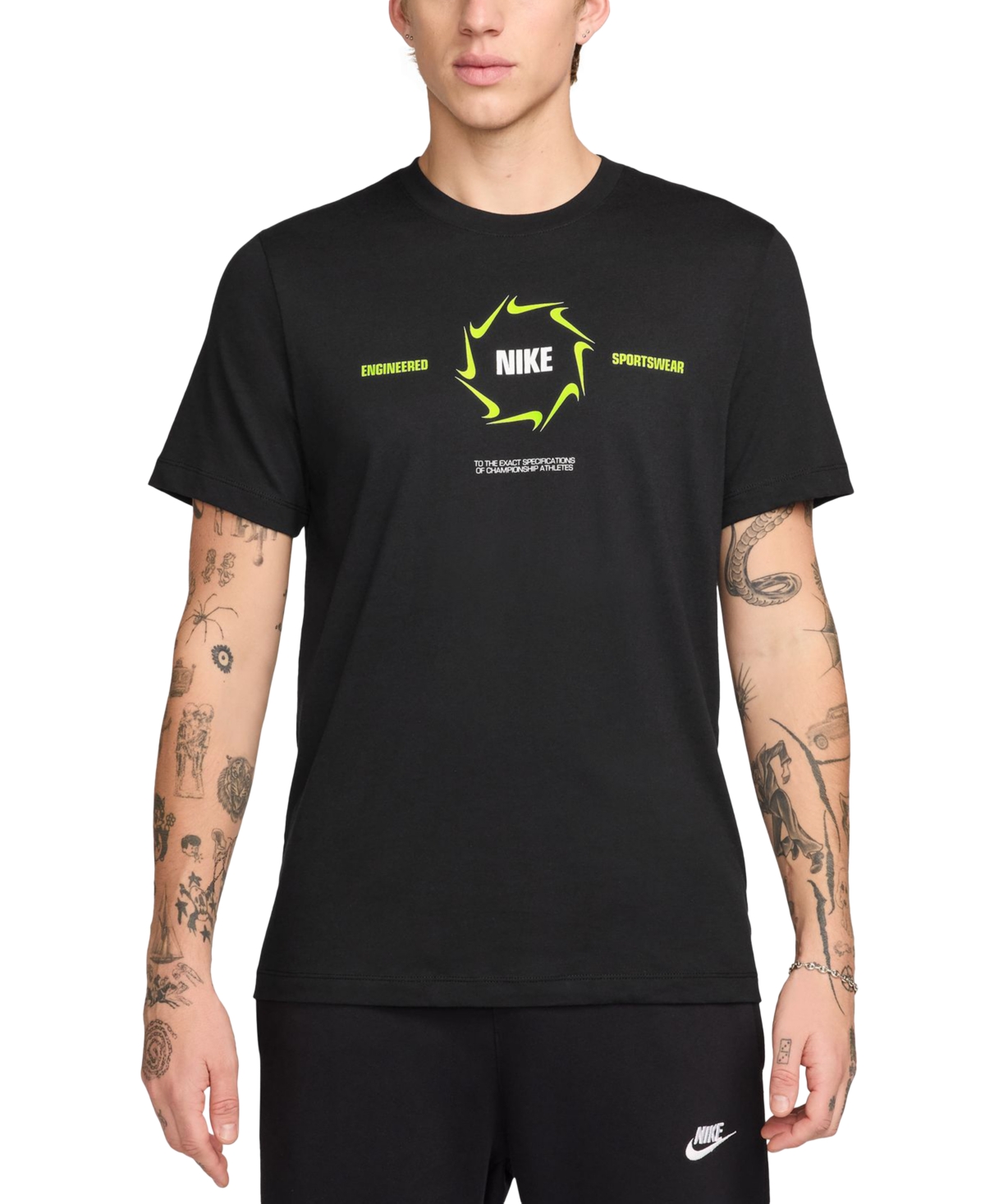 Click here for Nike Mens Sportswear Relaxed-Fit Logo Graphic T-Sh... prices