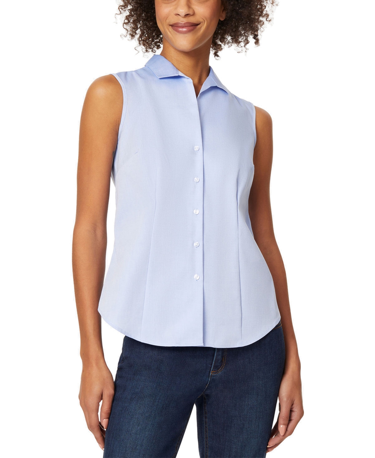 Click here for Jones New York Womens Cotton Easy-Care Sleeveless... prices